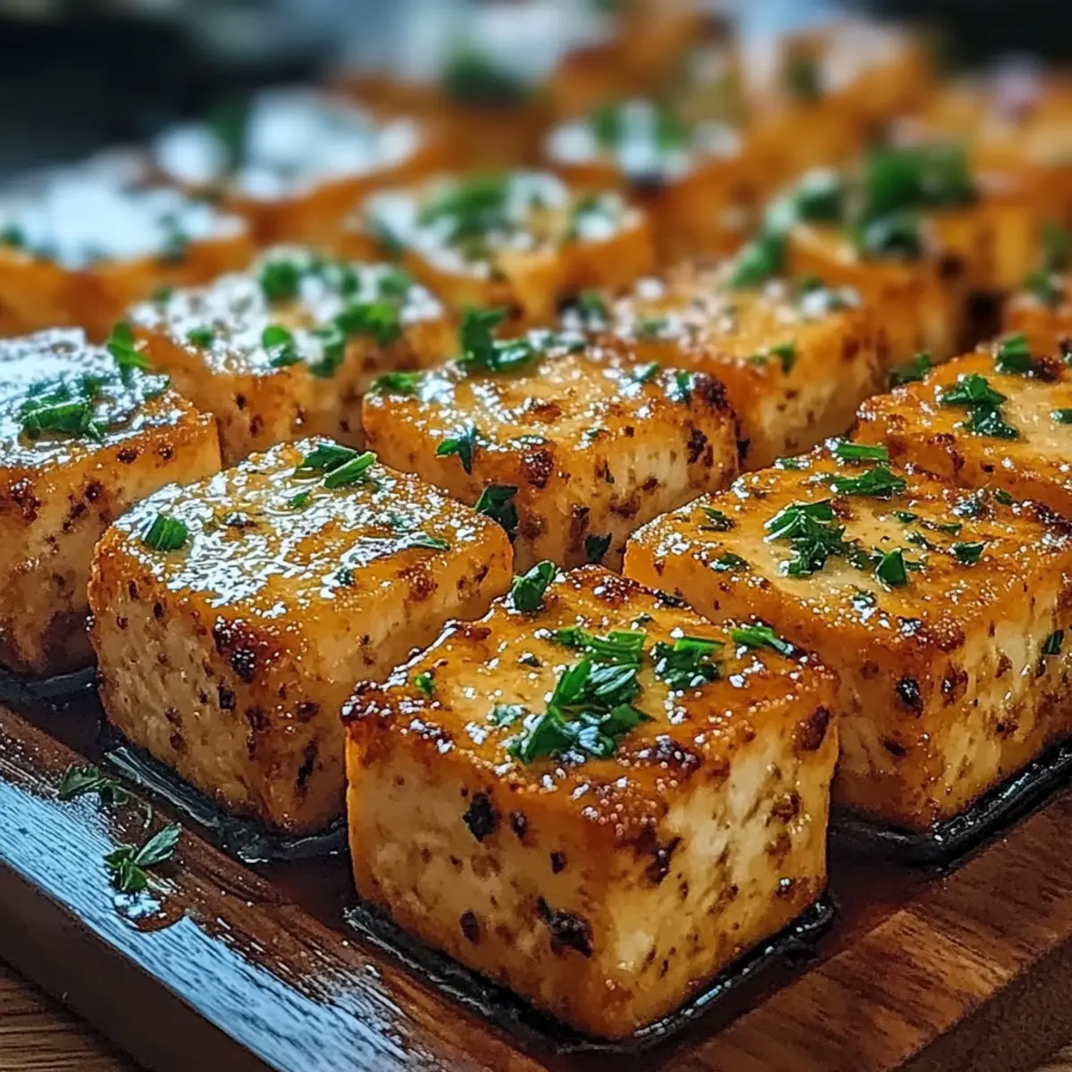 Crispy Garlic Butter Tofu Bites - Irresistibly Delicious Snack