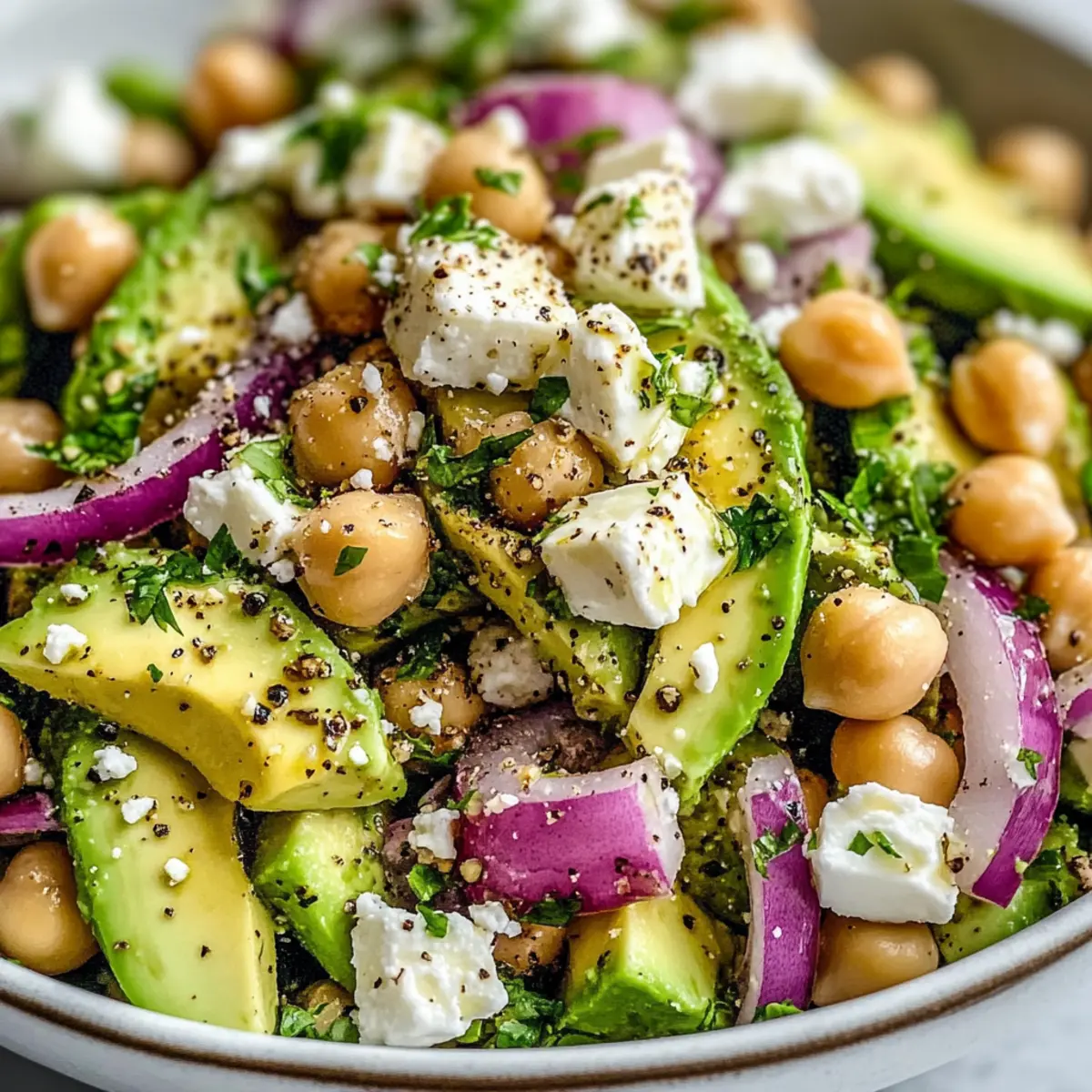Chickpea Feta Avocado Salad: The Ultimate Healthy Delight